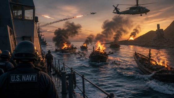 U.S. Hits Iranian Fast Boats and SAM Site to Block Mine Plot - American ...